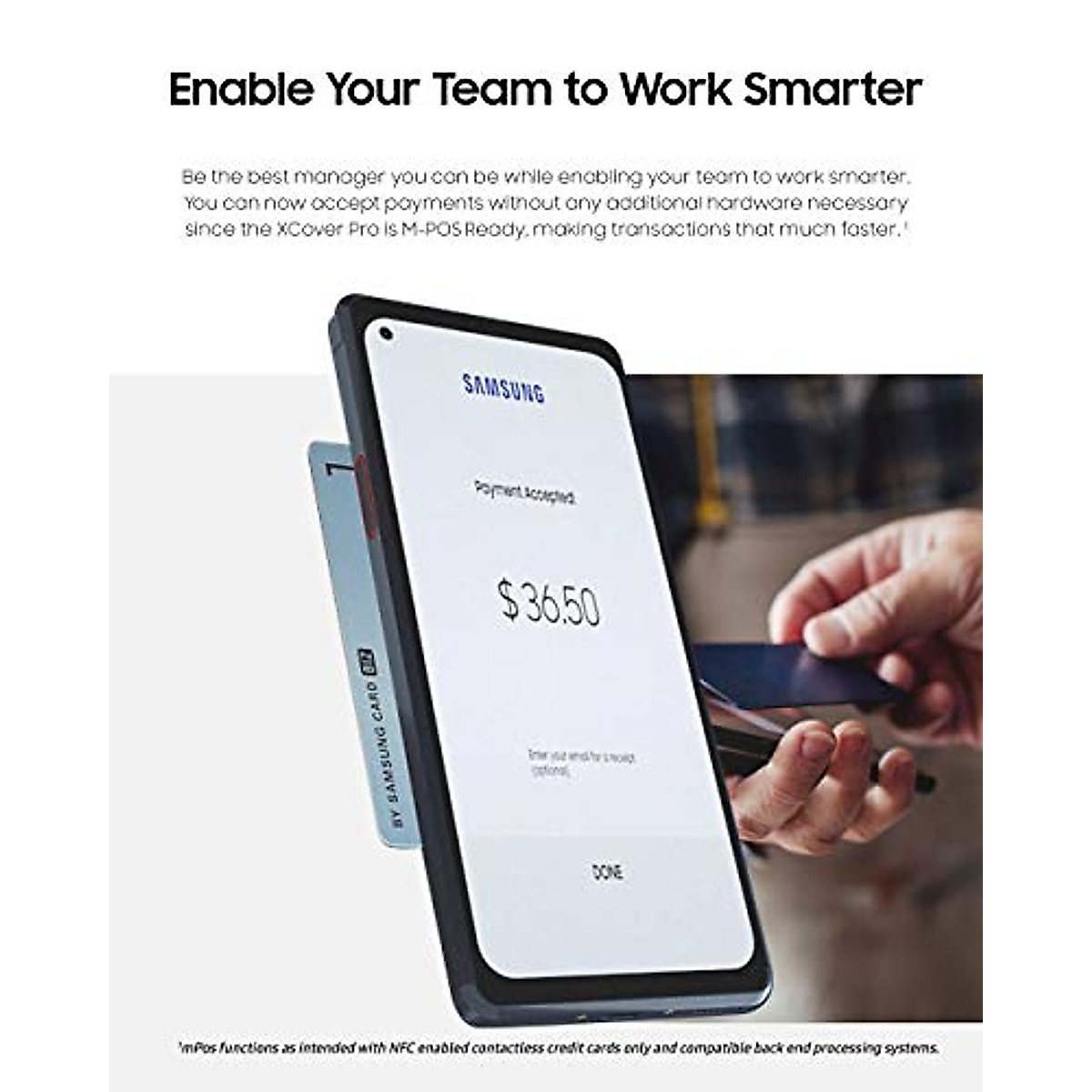 Samsung Galaxy XCover Pro | Rugged (IP68 Rated) Unlocked (Verizon and AT&T) | Dual Sim | 64GB of Storage | SM-G715UZKDXAA, Black