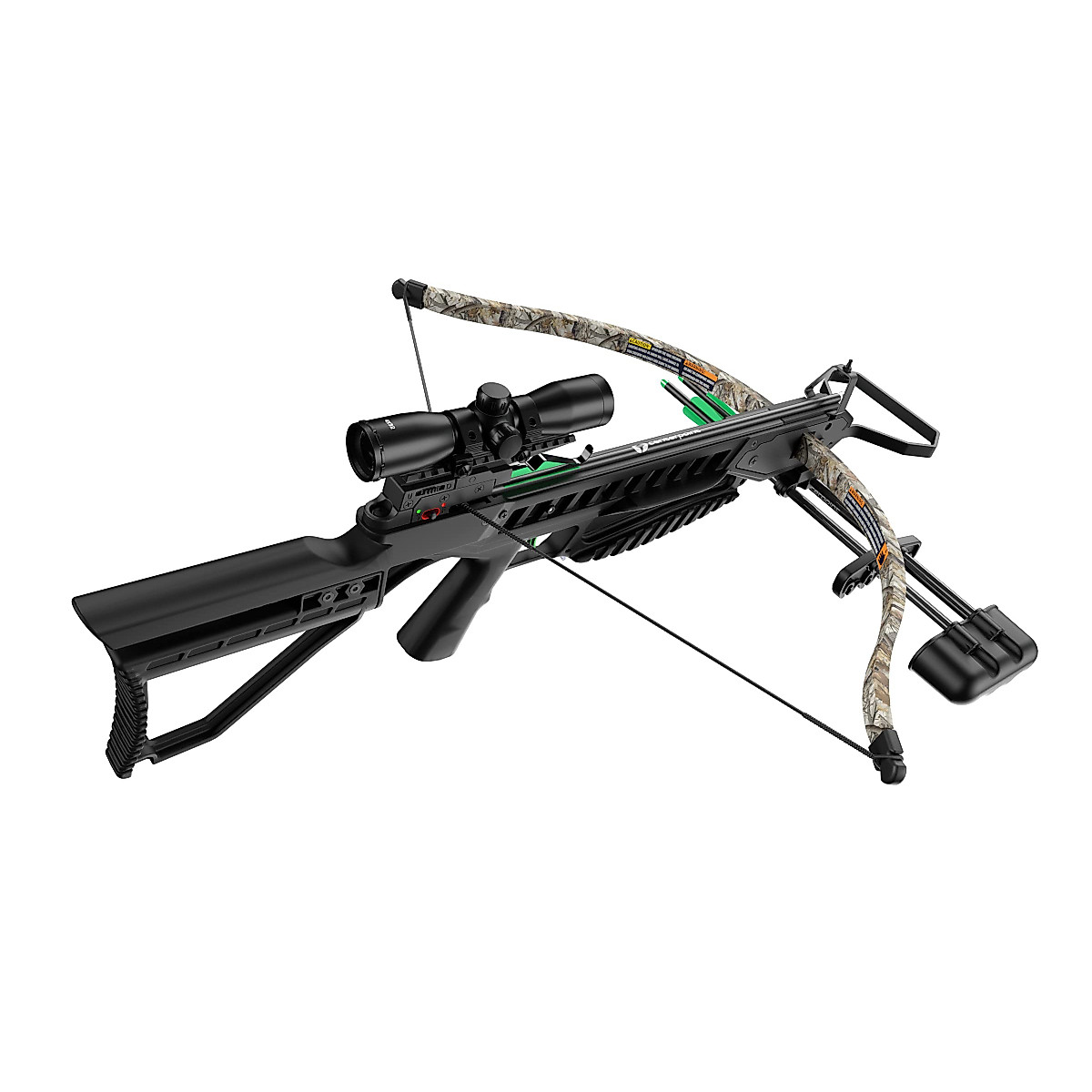 CenterPoint Tyro 4X Recurve Crossbow Package With 4x32mm Scope, Camo