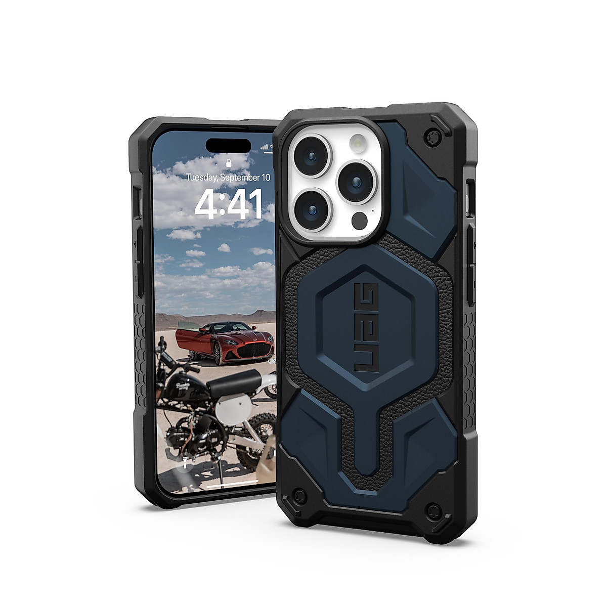 URBAN ARMOR GEAR UAG Case [Updated Ver.] Compatible with iPhone 15 Pro Case 6.1" Monarch Pro Mallard Built-in Magnet Compatible with MagSafe Charging Premium Rugged Military Grade Protective Cover