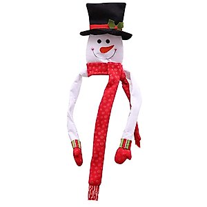 Non-Woven Fabric Snowman Doll, Christmas Doll, Snowman Doll for Room Hotel Shopping Mall Home(Small dots)