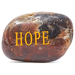 12 Pieces Inspirational Rocks with Words for Friends and Family, Engraved Motivational Stones for Encouragement Gifts, Home Decor