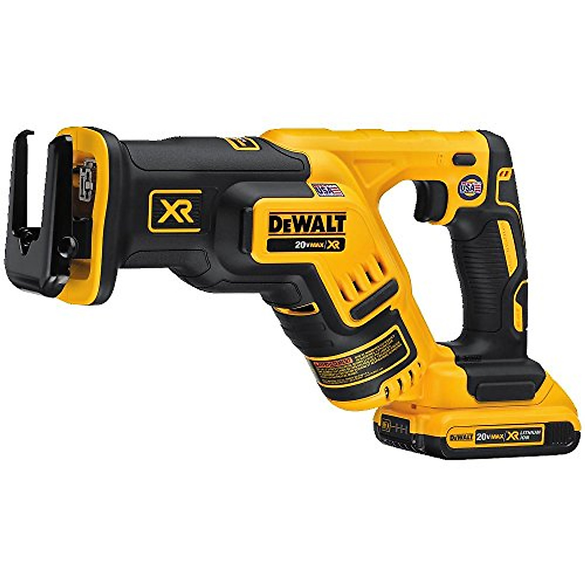 DEWALT 20V MAX* XR Compact Reciprocating Saw, 2.0-Amp Hour (DCS367D1)