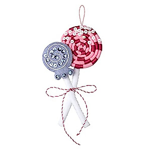 Bucilla Felt Applique 6 Piece Ornament Making Kit, Nutcracker Sweet, Perfect for DIY Arts and Crafts, 89292E