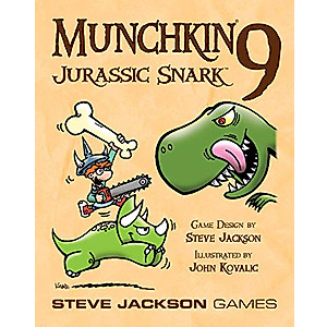 Steve Jackson Games Munchkin 9 – Jurassic Snark Card Game (Expansion) |112-Card Expansion | Adults, Kids, & Family Game | Fantasy Adventure RPG | Ages 10+ | 3-6 Players | Avg Play Time 120 Min