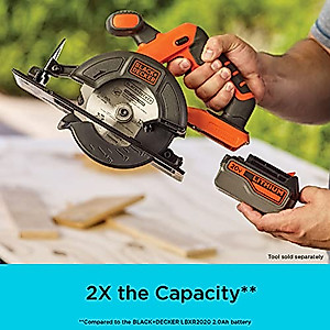 BLACK+DECKER 20V 4.0AH Lithium Ion Battery Pack (LB2X4020)