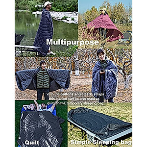 iClimb 1 Padded Rocking Folding Chair and 1 3M Thinsulate Insulation Warm Blanket Bundle for Solo Adult Camping Patio Porch Backyard Lawn Garden Balcony Indoor Outdoor