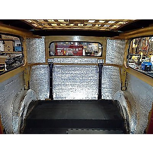 SOOMJ Heat Shield, Sound Deadening Material, Car Sound deadening mat, Engine Insulation Foam with Aluminum Sheet 1100(AA)