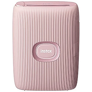 Fujifilm Instax Mini Link 2 Instant Smartphone Printer (Soft Pink) Bundle Instax Mini Twin Film Pack (20 Exposures) and Instax Film Kit (3 Items)