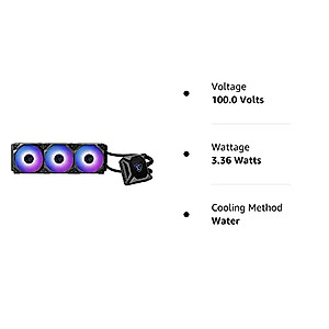 MSI MPG CoreLiquid K360 - AIO CPU Liquid Cooler - 2.4" LCD Screen - 360mm Radiator - Triple 120mm ARGB PWM Fans