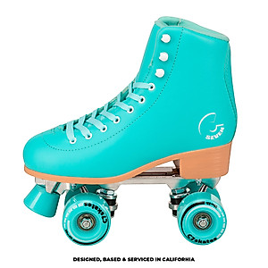 C SEVEN C7skates Cute Roller Skates for Girls and Adults (Aquamarine, Women's Women's 8 / Men's 7)