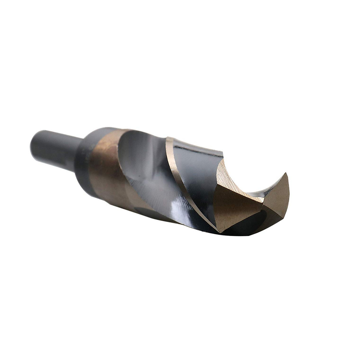 Accusize Industrial Tools 1'' ANSI M35(H.S.S. + 5% Cobalt) S and D Drill, 1/2'' Shank, 135 Degree Split Point, 0412-0001