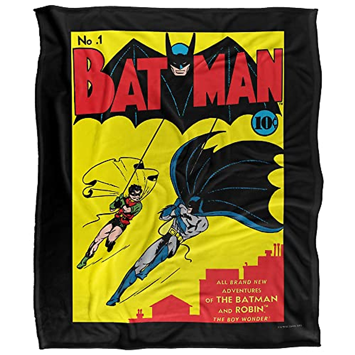 Batman Batman First Officially Licensed Silky Touch Super Soft Throw Blanket 50" x 60"