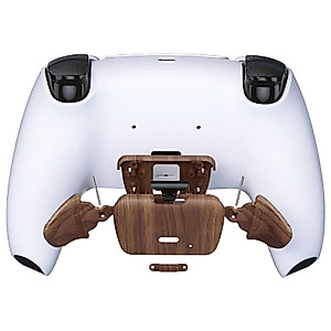 Wood Grain Replacement Redesigned K1 K2 Back Button Housing Shell for PS5 Controller eXtremerate Rise Remap Kit - Controller & Rise Remap Board NOT Included