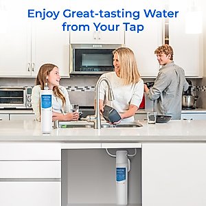 Waterdrop GXULQR Under Sink Replacement Filter, Replacement for Hexagonal Head GE SmartWater GXULQR, GXULQK and GXK140TNN, 2K Gallons (Pack of 2)