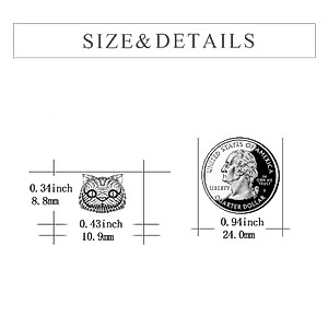 POPLYKE Cat Earrings for Women 925 Sterling Silver Hypoallergenic Jewelry Birthday Gifts for Sensitive Ears