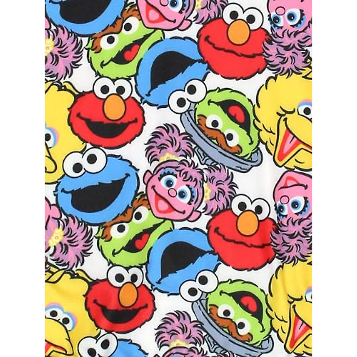 Sesame Street Girls’ Dress with Panties for Infant and Toddler – White/Multicolor