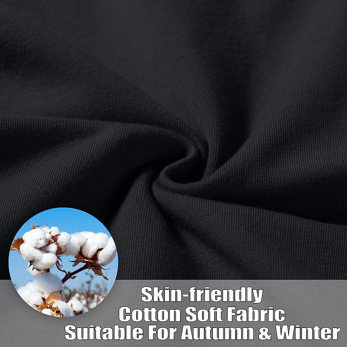 SANTINY Women's Cotton Sweatpants Yoga Lounge Casual Pants Open Bottom Sweat Pants for Women with Pockets (Black_L)