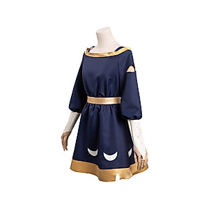 Finbald Womens Amity Blight Costume Dress The Owl House Cosplay Halloween Full Sets, X-Large