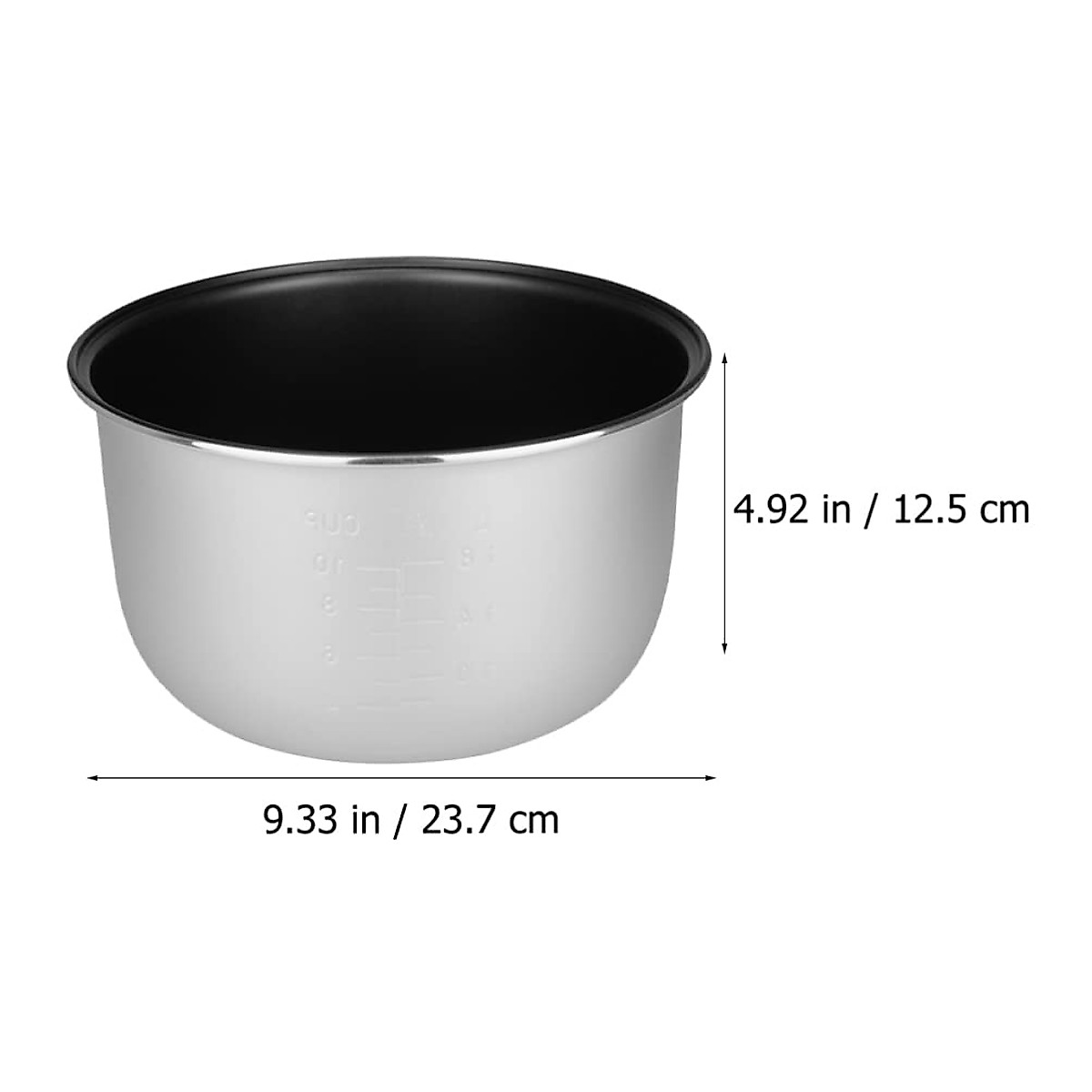 Healeved Power Rice Container Rice Cooker Inner Pot Rice Cooker Replace Liner Nonstick Cooking Pot Inner，3.6 Qt Rice Cooker Small Rice Cooker Small Rice Cooker Small Rice Cooker Small