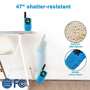 Walkie Talkies for Kids 3 Pack 3 Miles, 2 Way Radio Toys for Kids with Backlit LCD Flashlight, Christmas or Birthday Gifts for Girls and Boys Age 3-12 (Blue Pink Yellow)