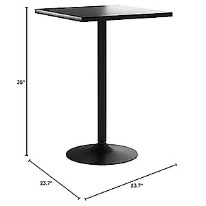 Winsome Obsidian Dining, Black, Pack of 1