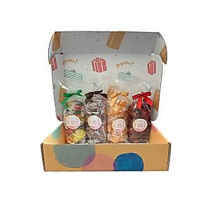 Sugar Free Candy Variety Gift Box – Sugar Free Hard Candy Bulk Candy Individually Wrapped 4 Assorted Flavor Bags
