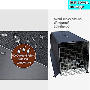 Trap Cage Cover, Animal Trap Cage Cover Small Animal Trap Cover for 1-Door Humane cat Trap 32 x 10 x 12inch, [just Cover，No cage]