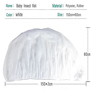 Pram Net, Universal Mosquito Fly Bug Insect Net Protection Cover for Pushchair Car seat Buggy carrycot Bed Stroller Bassinet Basket Jogger Travel cot 1 Pack