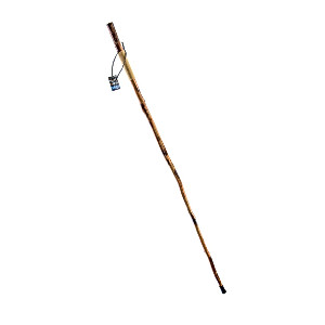 SE Survivor Series 55" Hand Carved Wolf Hiking Stick, Weatherproof, Rope Wrapped, Metal Tip - WS626-55RW