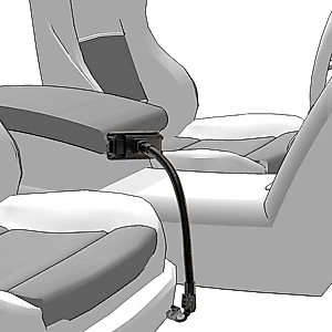 Arkon Mounts - Car Seat Rail Phone or Tablet Mount | Flexible Positioning | 22" Gooseneck | 360° Adjustability | Tablet Holder fits iPhone, Galaxy, Note and more | Up to 8" Screen Size