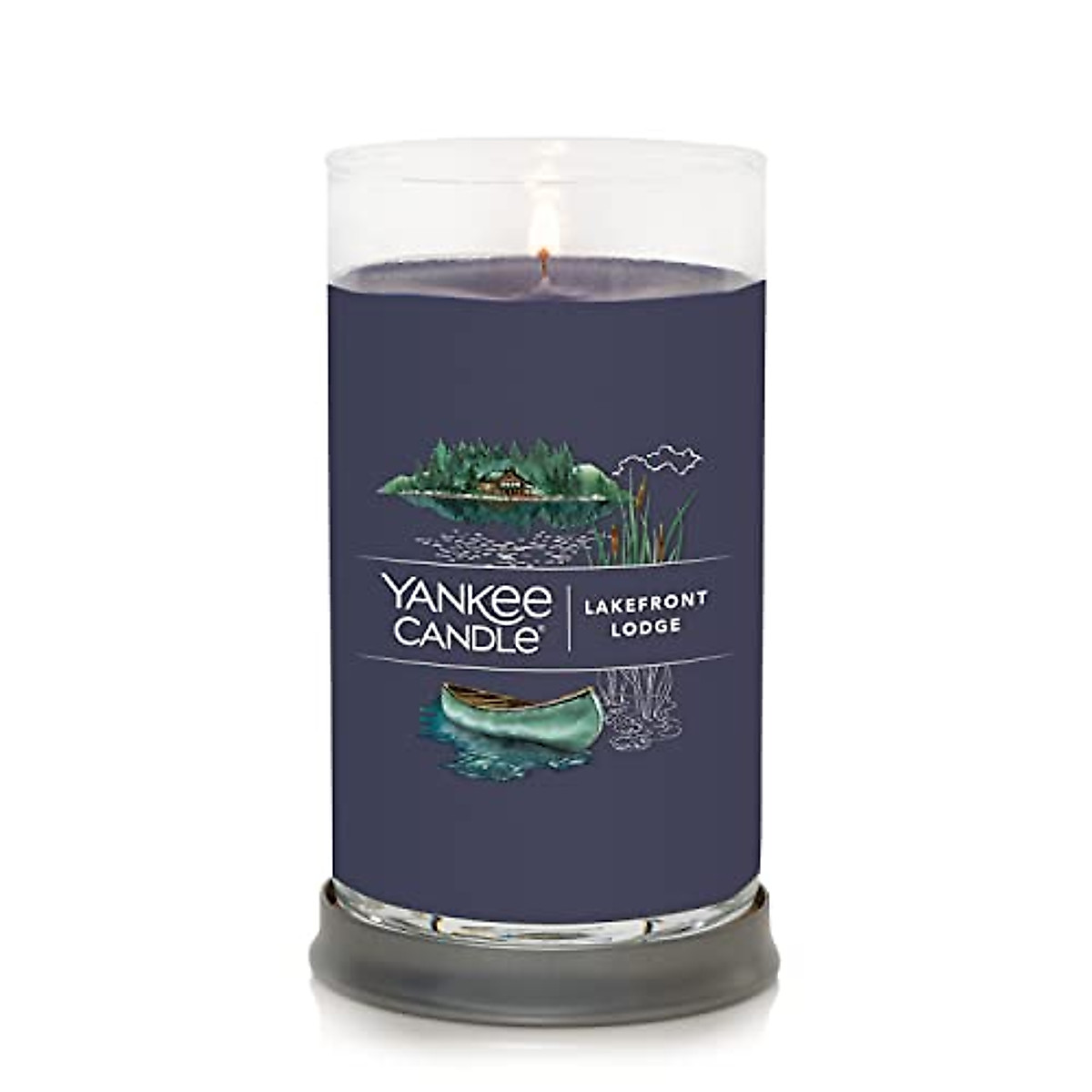 Yankee Candle Lakefront Lodge Signature Medium Pillar Candle, 14.25oz