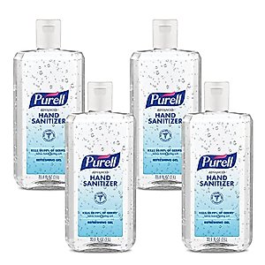 Purell Advanced Hand Sanitizer Refreshing Gel, 1-Liter Flip-Cap Bottle (Pack of 4) - 9683-04