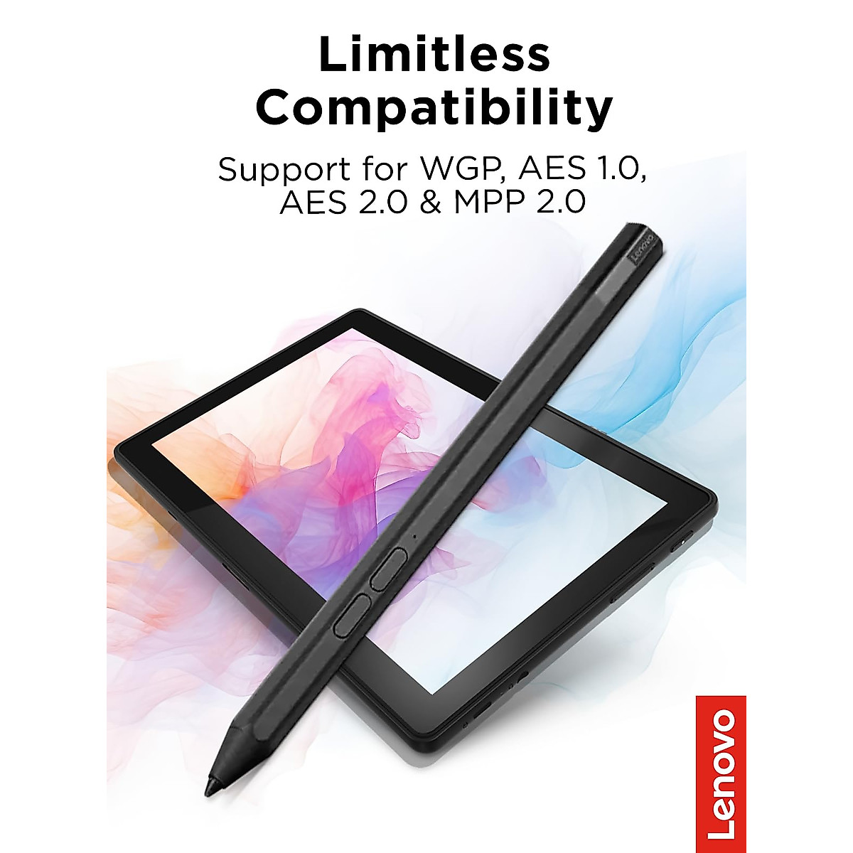 Lenovo Precision Pen 2 (Laptop) – USB-C Charging – Tilt Recognition – Pen is Only Compatible with Certain Devices, Iron Grey