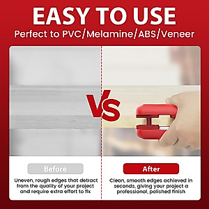 Edge Banding Trimmer for All Directions, Edge Trimmer with Tungsten Carbide Blades (1-Pack)