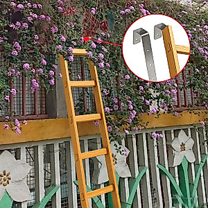 GoldPaddy Bunk Bed Ladder Hooks, Hook Hardware Heavy Duty Hook Brackets for Bed Decoration Tool,Inside Width 1.6”-2.3” x Length 6.3”,Pack of 2