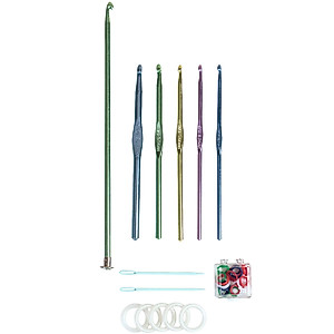 Boye 3626397000M I Taught Beginner's Kit with Crochet Needles