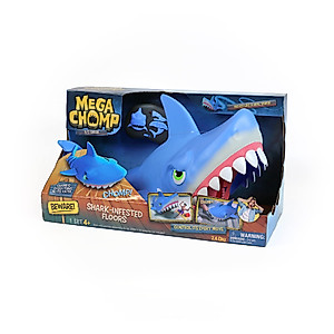 Skyrocket Mega Chomp Remote Control Shark Toys for Boys and Girls Ages 4+ with 2.4 GHz Controller and RC Chomping Action, Blue (18493)