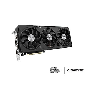 GIGABYTE Radeon RX 7700 XT Gaming OC 12G Graphics Card, 3X WINDFORCE Fans 12GB 192-bit GDDR6, GV-R77XTGAMING OC-12GD Video Card