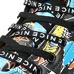 Unisex Indoor and Outdoor Roller Skates Classic High-top for Adult Skating Four-Wheel Roller Skates