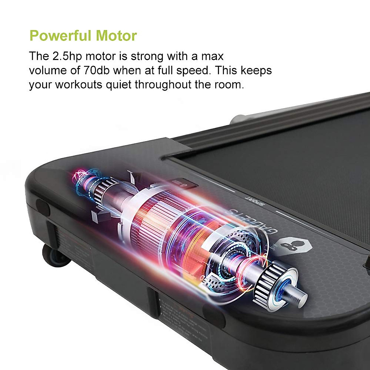 Home Office Portable Fitness Walking Jogging Treadmill with Remote Control, LED Display & Bluetooth Speaker