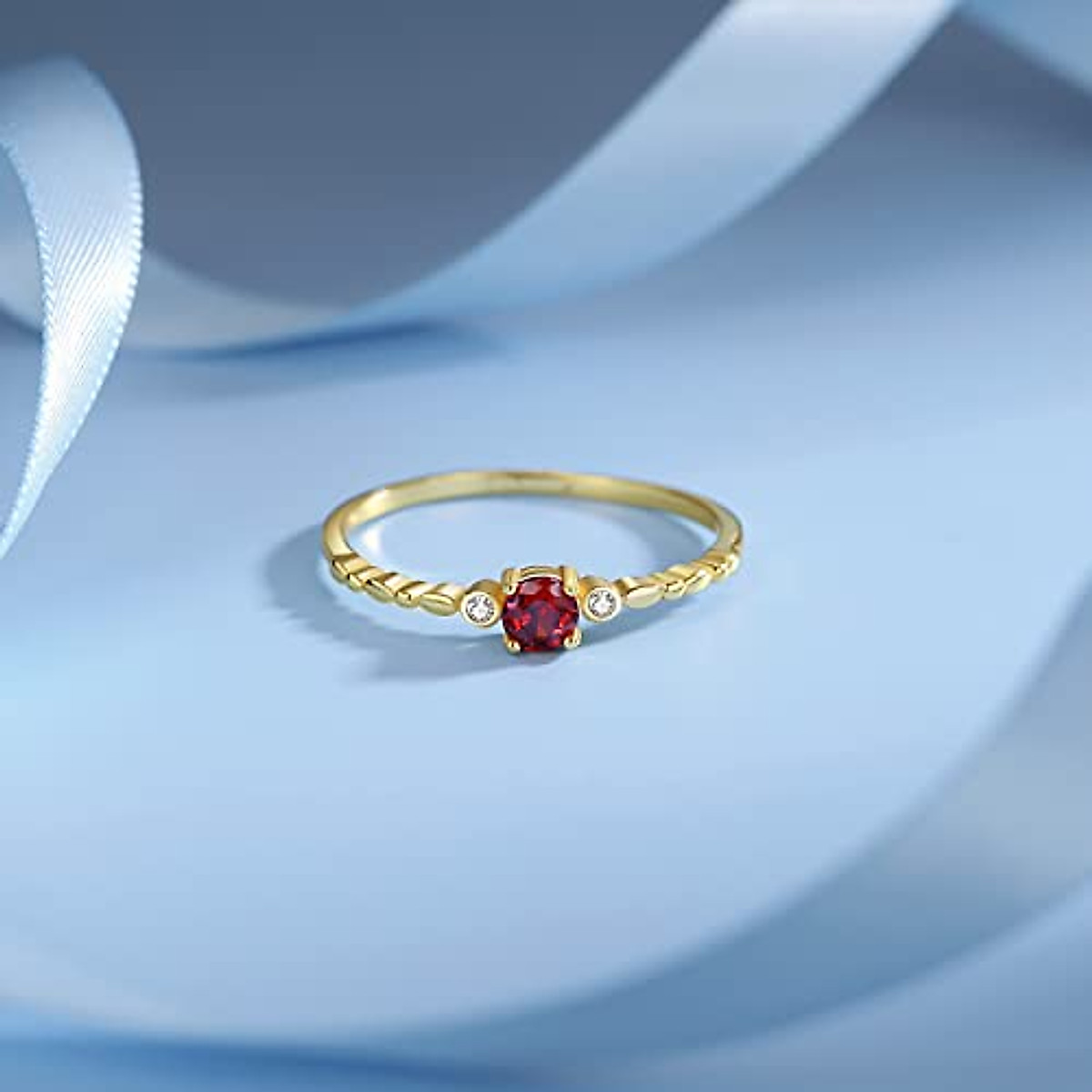 Stackable Ring Simple Women's Ring with 1 Birthmark Mother's Day Jewelry Gift Birthmark Mother Daughter Stacking Stone Sterling Silver Girl Aesthetic Personalized Customization