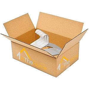 1InTheHome Standard Plastic Hangers, Hanger (30 Pack) Notched