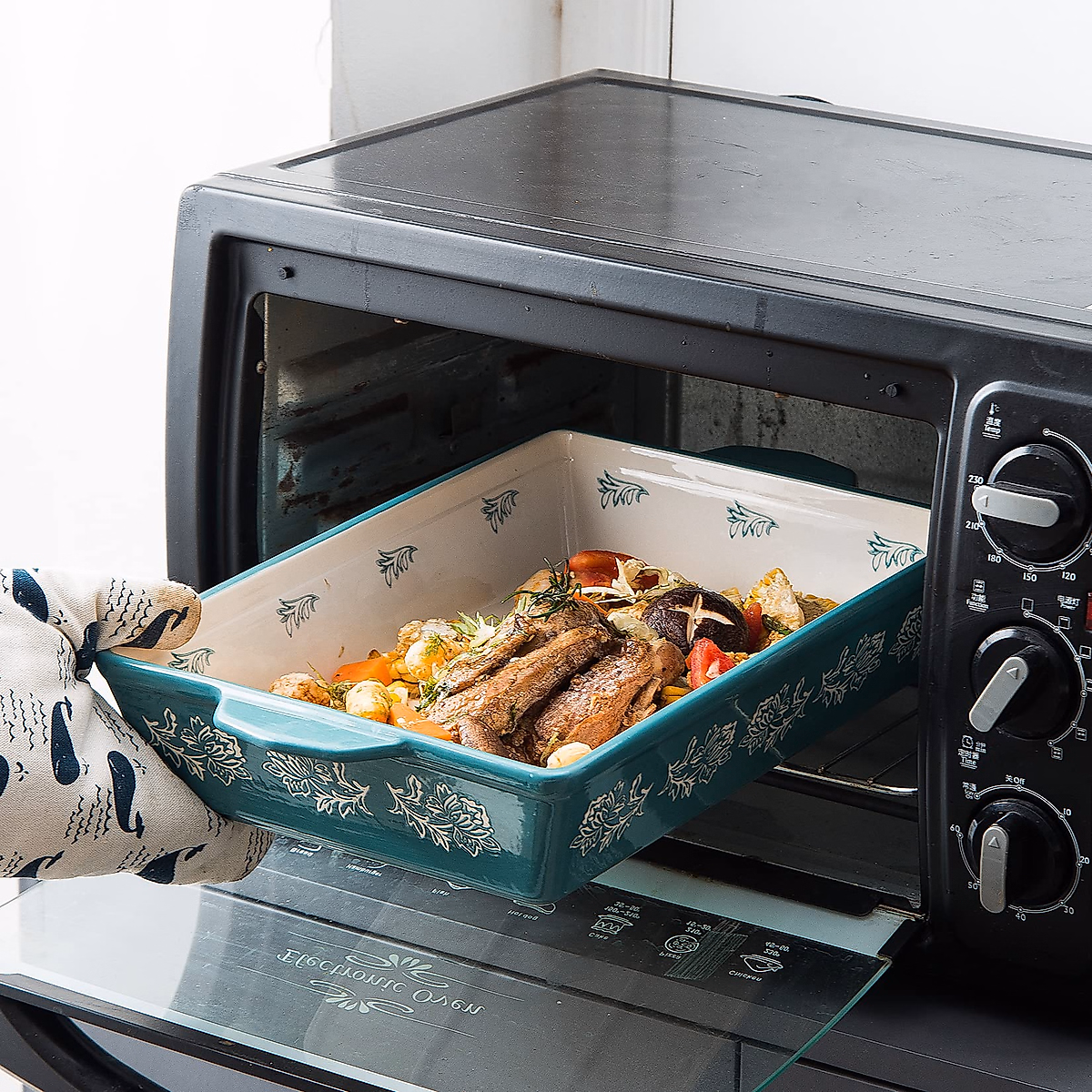 Wisenvoy Baking Dish Ceramic Lasagna Pan Casserole Dish 3-Piece Bakeware Sets Baking Dishes Baking Set Baking Dish Set