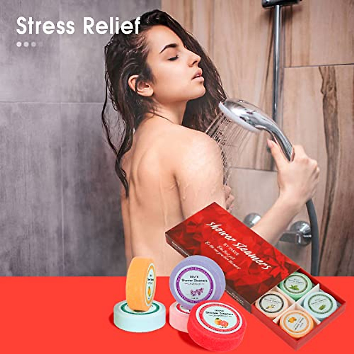 Shower Steamers Aromatherapy, 8 Pack Shower Bombs Birthday Gifts for Women