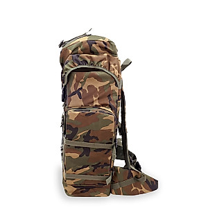 Everest Woodland Camo Hiking Pack, Camouflage, One Size