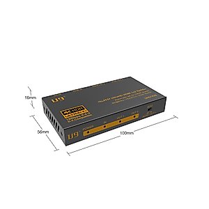 U9 ViewHD 1 in 2 out HDMI 2.0 18Gbps 1x2 Splitter with automatic 4K to 1080P Downscaler / 4K@60Hz / HDR and Dolby Vision / HDCP 2.2 / 1 Input to 2 Outputs / EDID Control | Model: UHD1X2S