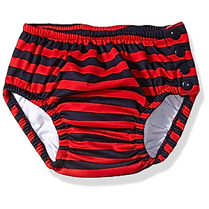 KIKO & MAX Baby Boys' Infant Three-Pack Absorbant Reusable Swim Diaper (Small)