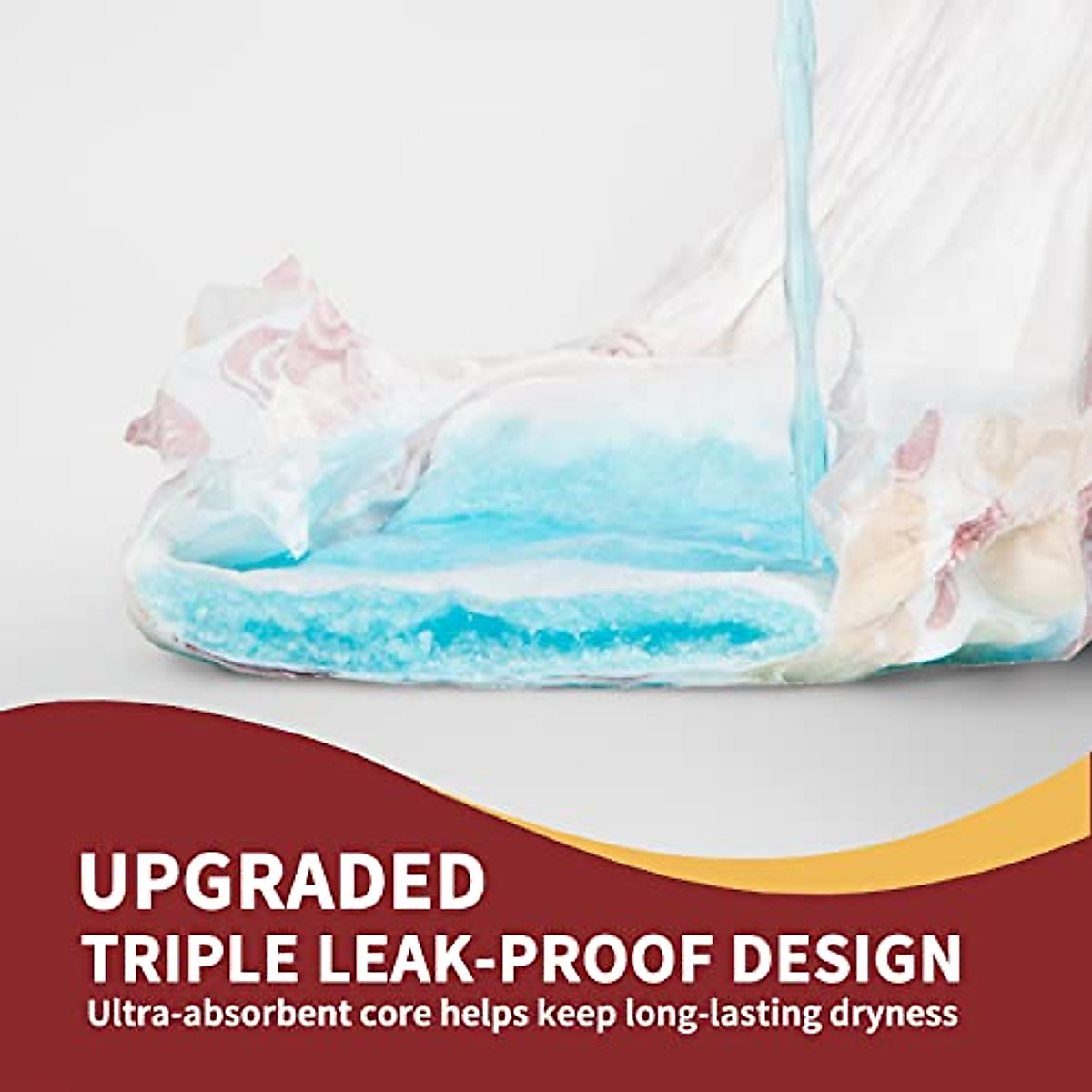 Capable Newborn Diapers Size 1, 120 Count, Triple Leak-Proof Baby Diapers, Hypoallergenic Disposable Diapers with Wetness Indicator, Extra-Absorbent, Light and Snug