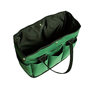 Gardening Tote Bag Garden Tool Bag Garden Tote Home Organizer Gardening Tool Kit Holder Oxford Bag Gardening Tools Organizer Tote Lawn Yard Bag with 8 Pockets