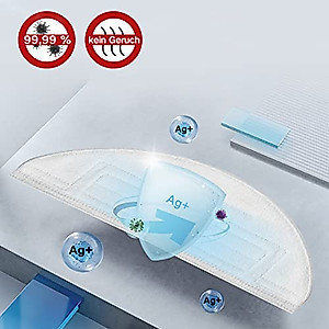 Home Times Vacuum Mop Replacement Pads For Roborock MaxV/ S7 MaxV Plus/ S7 MaxV Ultra/ S7/ S7+ Reusable Hard Floor Cloth Expert Wet Replacement Microfiber Soft Pad (8 Mop Pads) …